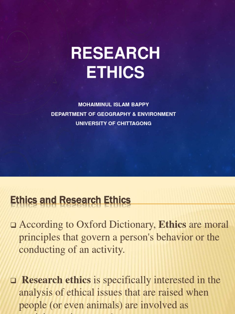 Research Ethics Overview and Guidelines | PDF | Consent | Social ...