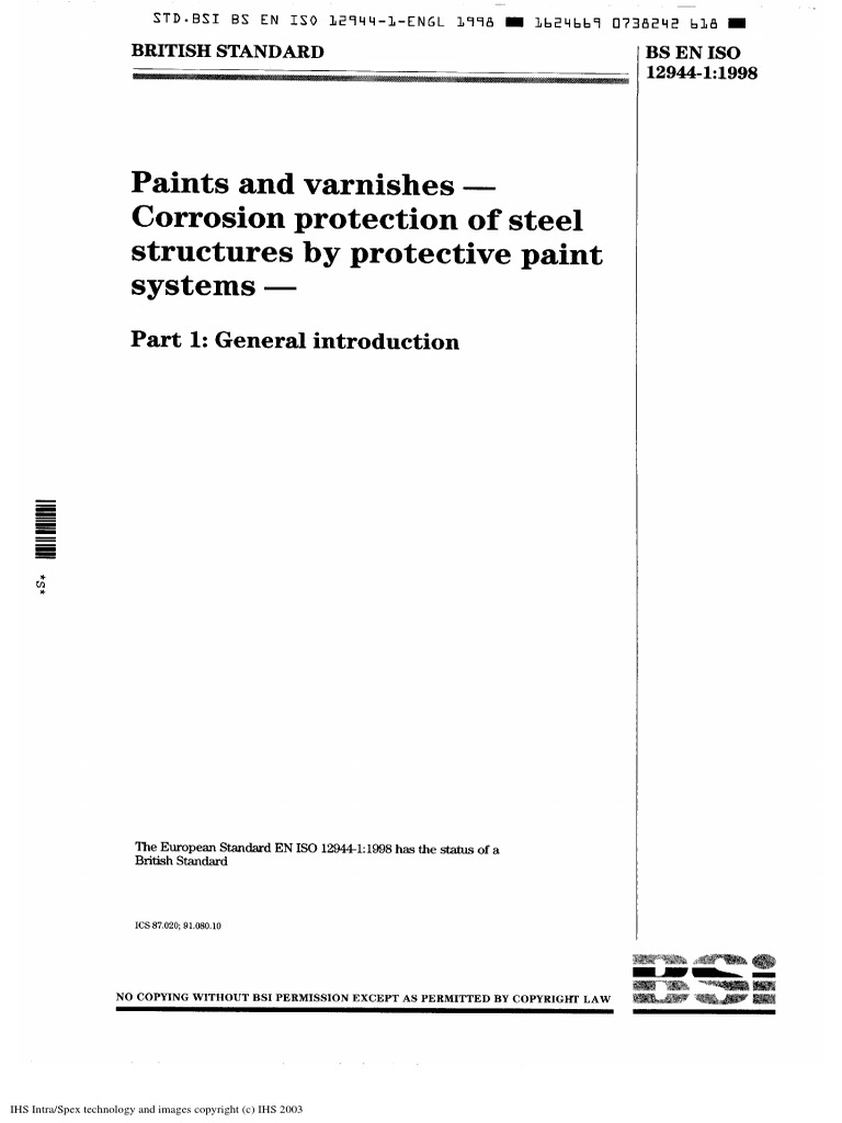 BS en Iso 12944-1 | PDF