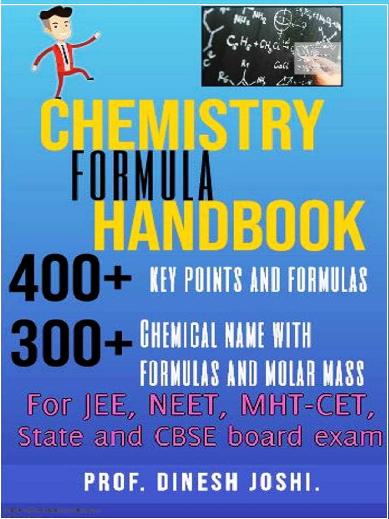 Chemistry Formula Handbook For JEE, NEET, MHT CET, State and CBSE | PDF