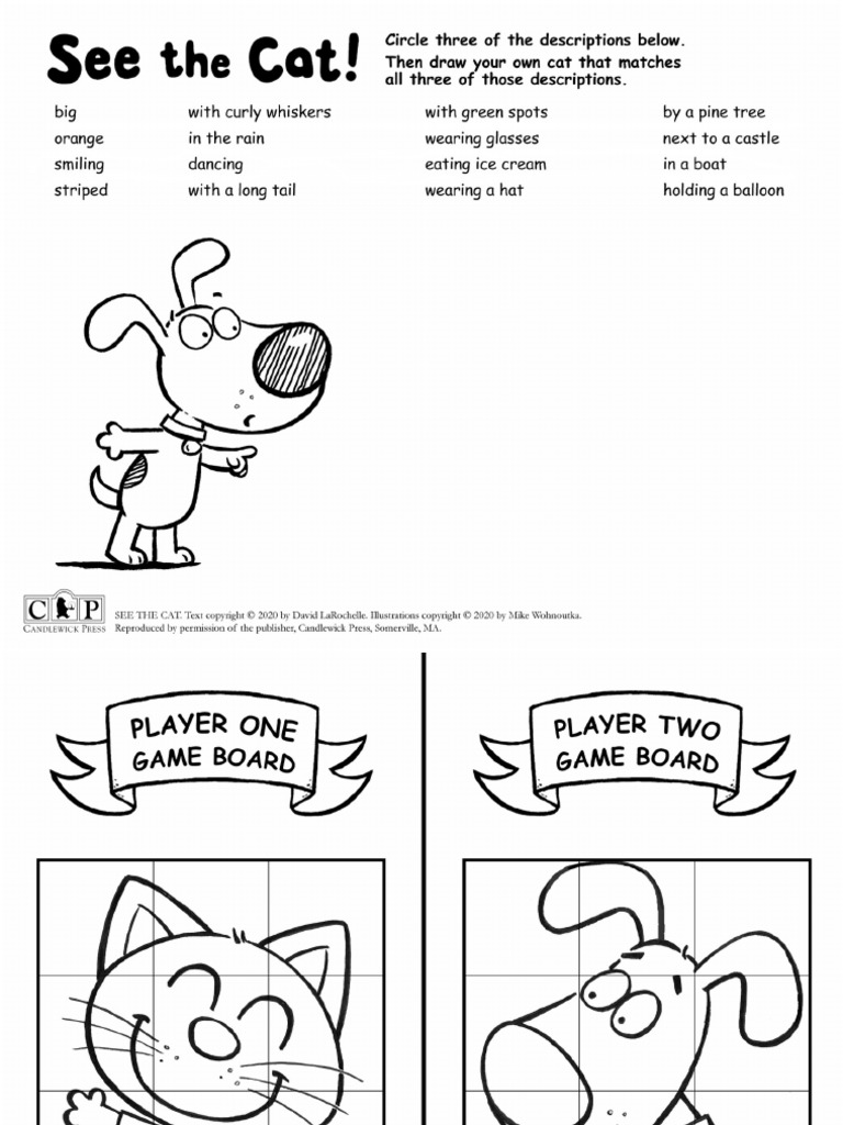 See The Cat: Three Stories About A Dog Activity Pages | PDF