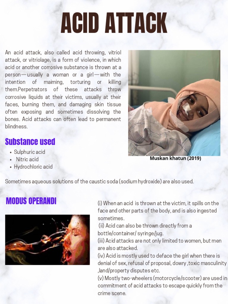 Acid Attack | PDF | Scar | Medical Specialties