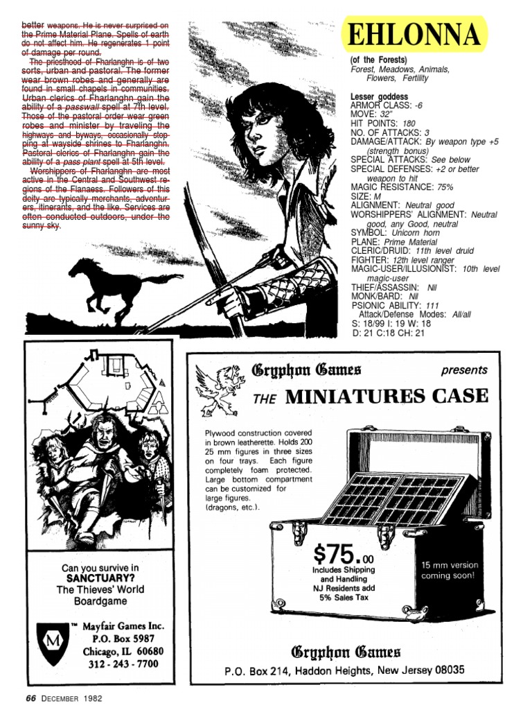 Ehlonna: Weapons. He Is Never Surprised On | PDF | Elf (Dungeons ...