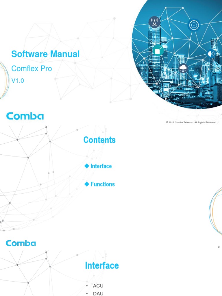 Comflex Pro Software Manual-EN PDF | PDF | Fiber Optic Communication ...