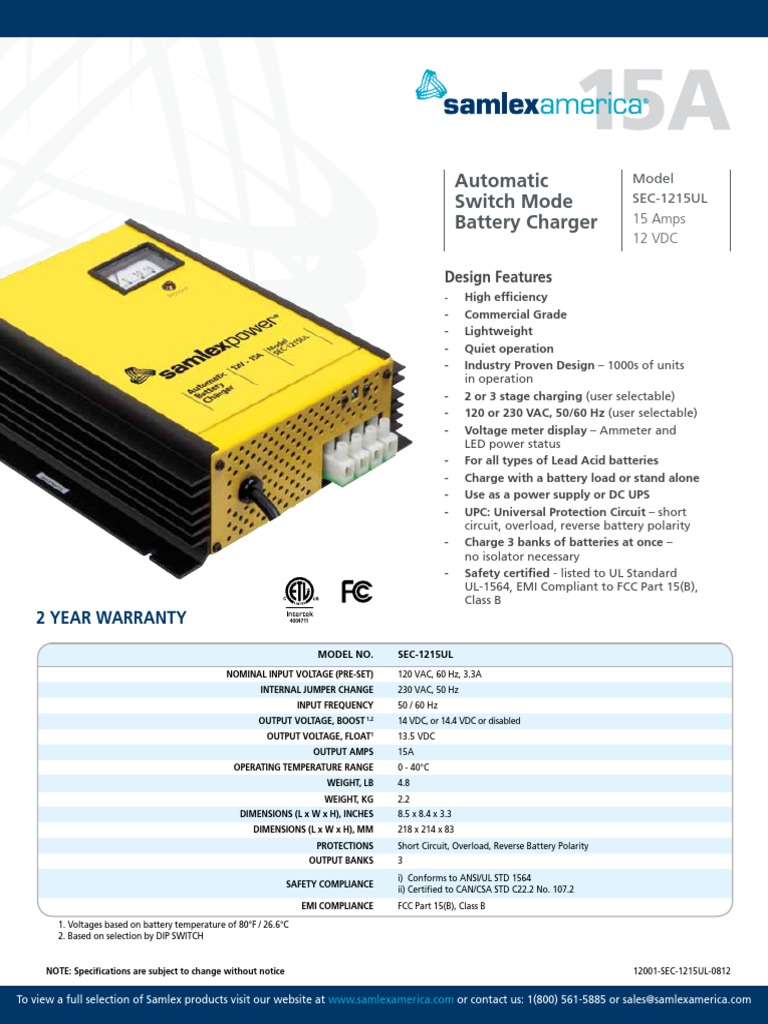 Sec 1215ul PDF | PDF | Amplifier | Power Supply