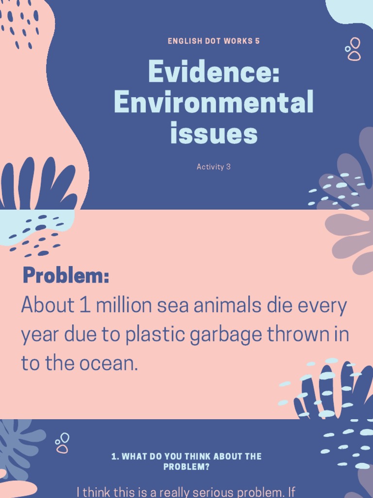 Evidence - Environmental Issues | PDF