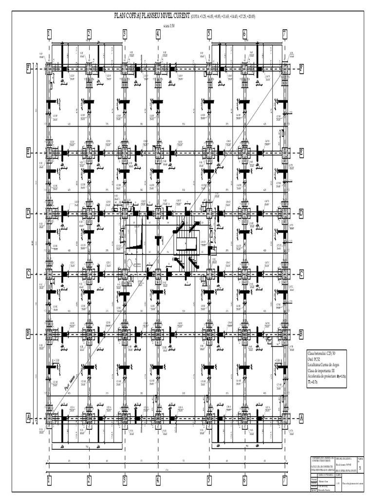 Plan Cofraj Placa | PDF