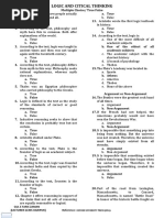 Logic Final Exam 4 | PDF | Fallacy | Reasoning