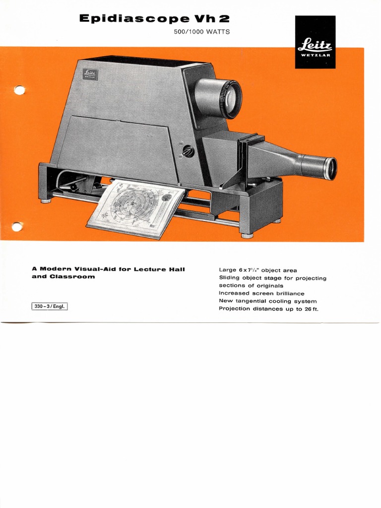 330-3 Epidiascope Vh2 | PDF