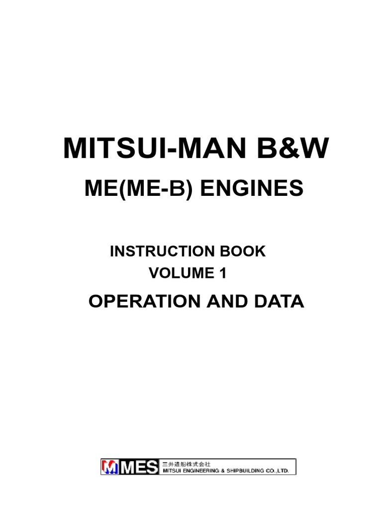 Mitsui-Man B&W Me-B Engines Instruction | PDF | Piston | Turbocharger