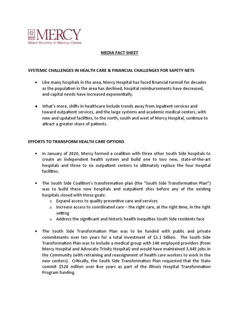 Mercy Statement 2 | PDF | Hospital | Patient