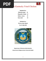 KFC Vision and Mission Analysis | PDF | Market (Economics) | Innovation