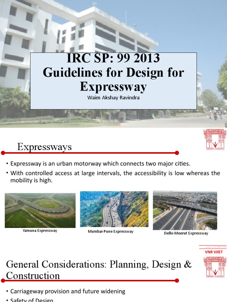 Design of Expressway | PDF