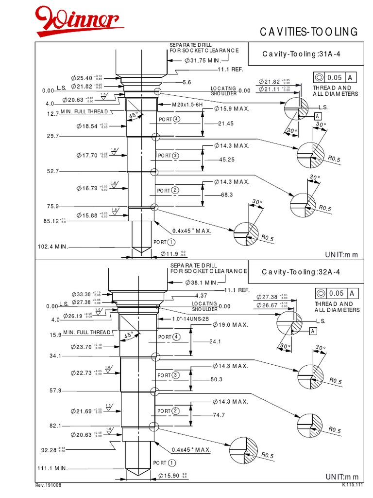 Cavities Tooling | PDF | Metalworking | Tools