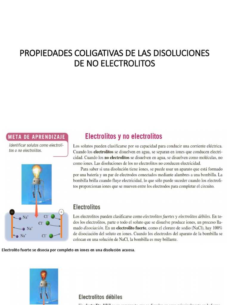 TEST PAA ESTUDIAR QUIMICA Propiedades Coligativas PDF | PDF