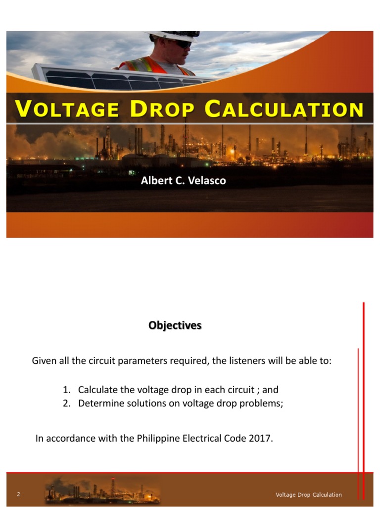 Voltage Drop Calculation | PDF | Electrical Resistance And Conductance ...