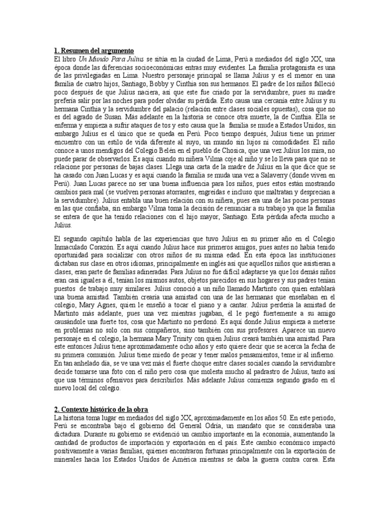 Ternura y Frivolidad en Julius | PDF
