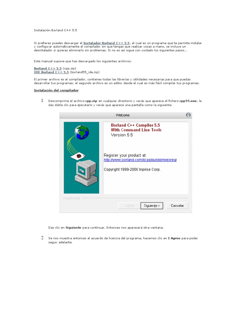 Instalación Borland C | PDF | Java (lenguaje de programación) | máquina virtual de Java