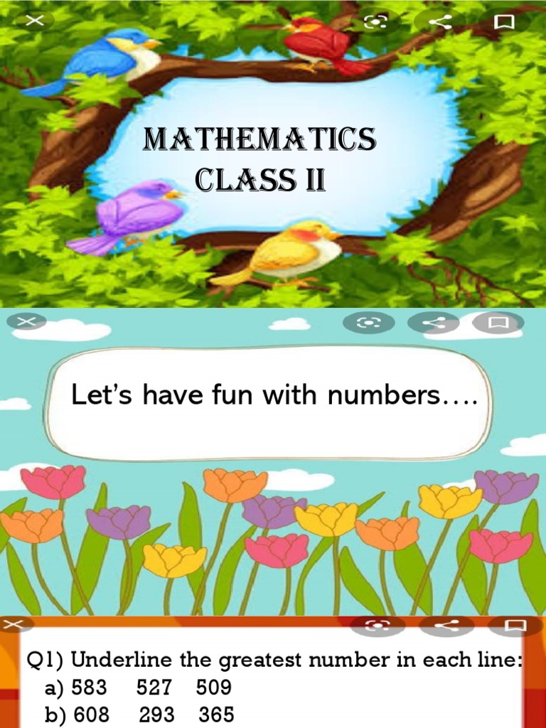 Mathematics Class Ii | PDF