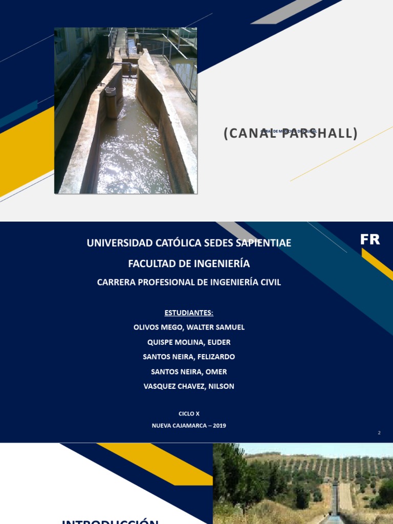 Canal Parshall: Medición de Caudal | PDF | Canal | Descarga (hidrología)