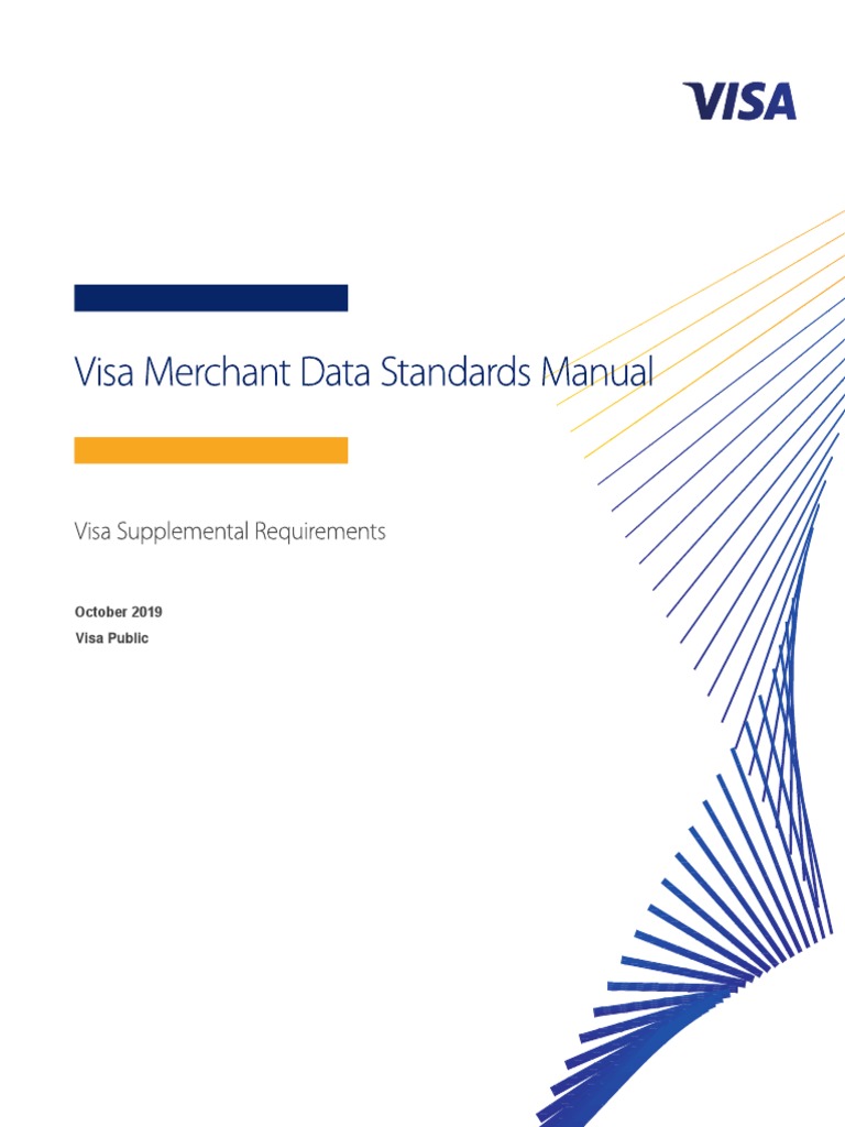 Visa Merchant Data Standards Manual PDF | PDF | Visa Inc. | Retail