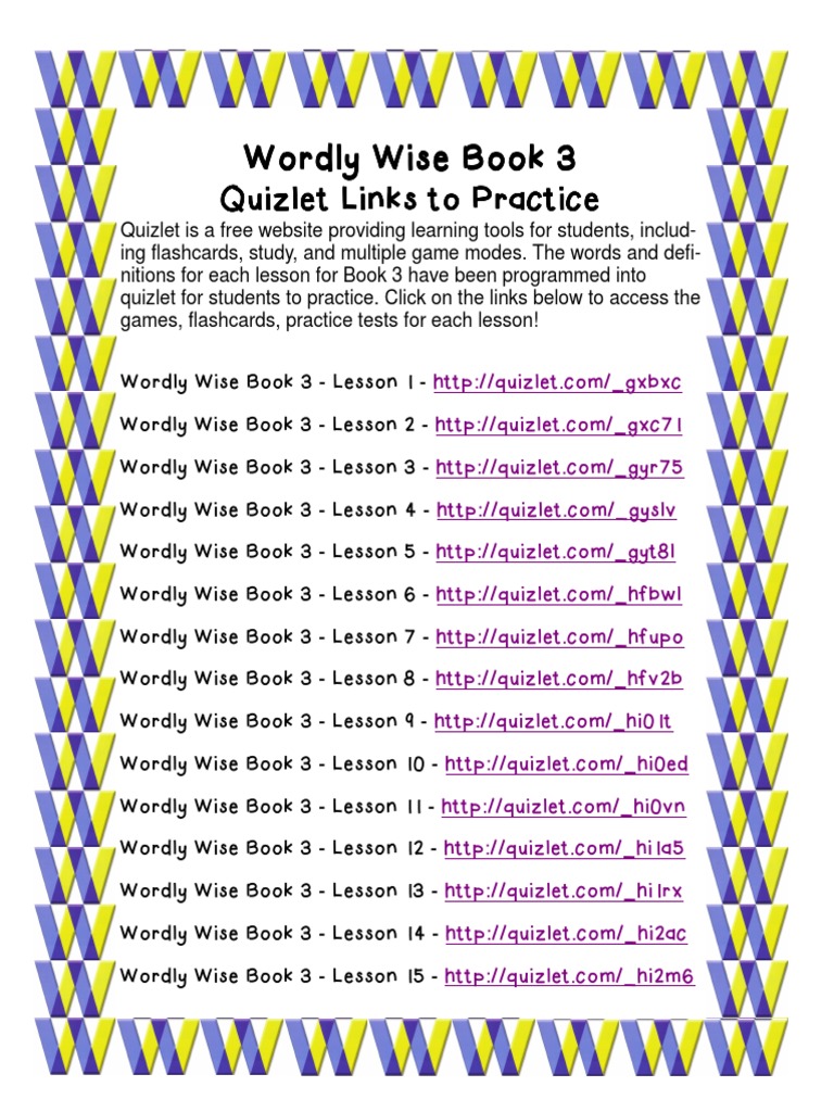 Wordly Wise Book 3 Resources | PDF