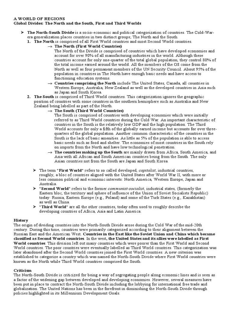 Global Divides 2 | PDF | World Systems Theory | Global Politics