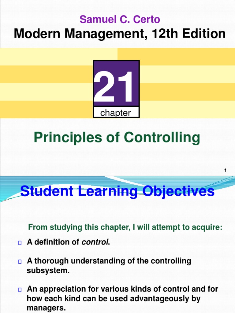 Modern Management, 12th Edition: Samuel C. Certo | PDF | Epistemology ...