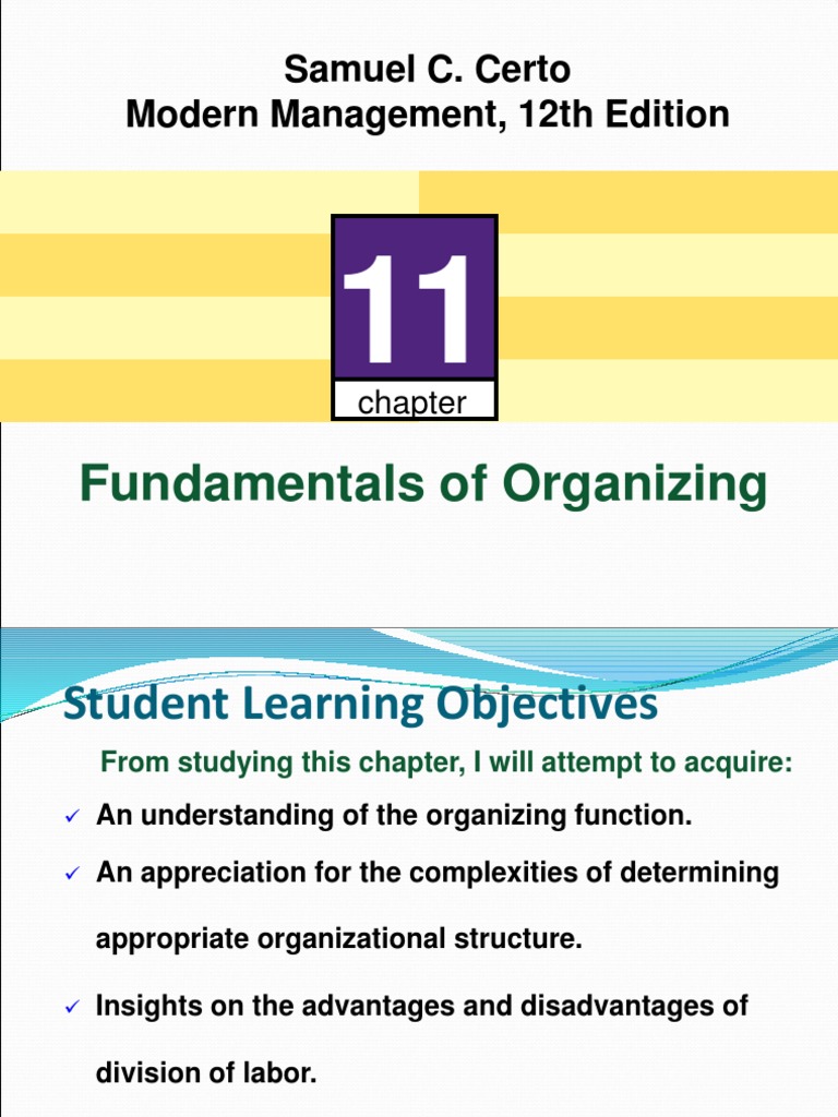 Samuel C. Certo Modern Management, 12th Edition: Fundamentals of ...