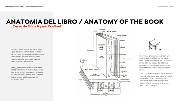 Esquema de las partes del libro | PDF | Hogar, jardinería y bricolaje