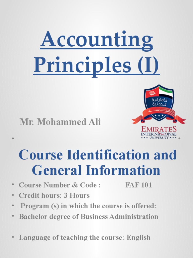 Intro to Accounting for BBA Students | PDF | Debits And Credits ...