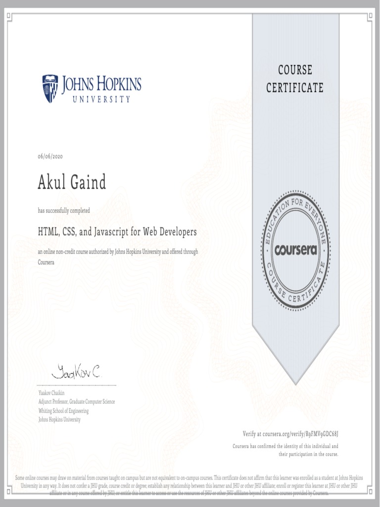 Coursera R9FMV9GDC68J | PDF | Johns Hopkins University | Learning