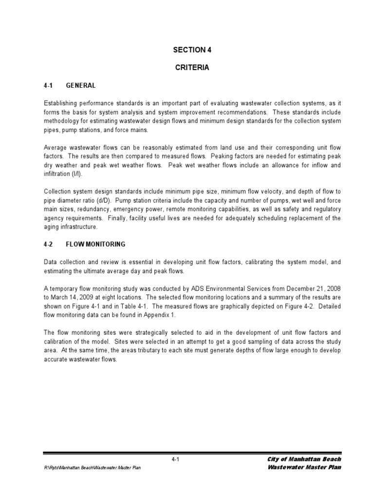 Section 4 Criteria: 4-1 General | PDF | Environmental Engineering ...