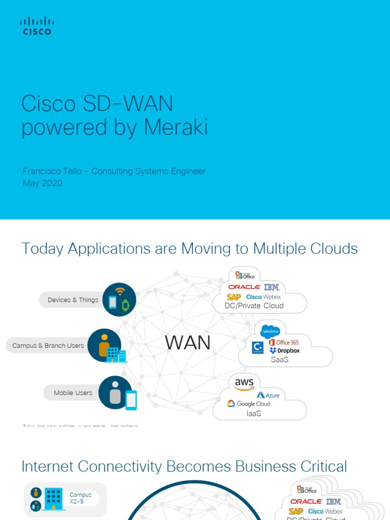 Customer Experience June 2020 - Meraki SD-WAN | PDF | Virtual Private ...