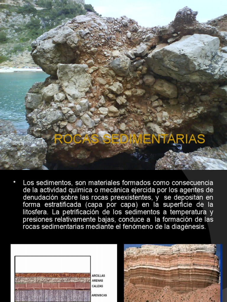Rocas Sedimentarias | PDF | Roca clástica | Roca (geología)