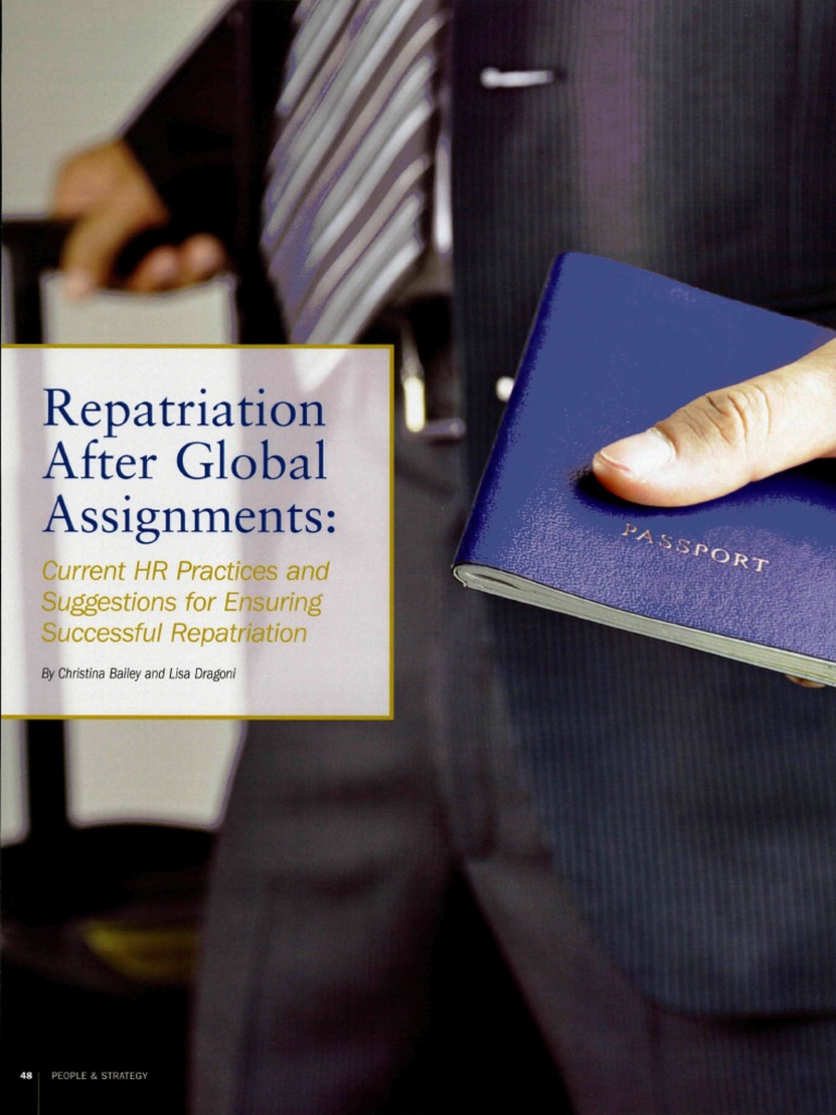 Sesion 9 Repatriation After Global Assignments - Bailey 2013 PDF | PDF ...