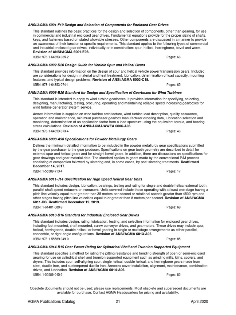 Revision of ANSI/AGMA 6001-E08.: ISBN: 978-1-64353-035-2 Pages: 66 ...
