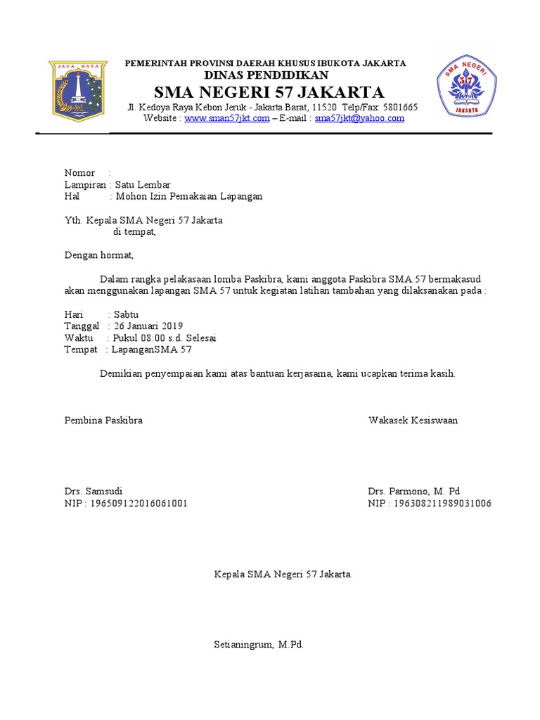 Kop Surat Osis | PDF