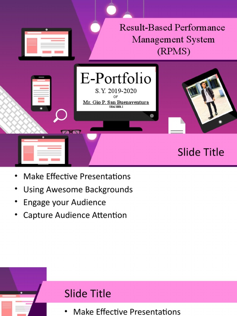 E-Portfolio: Result-Based Performance Management System (RPMS) | PDF