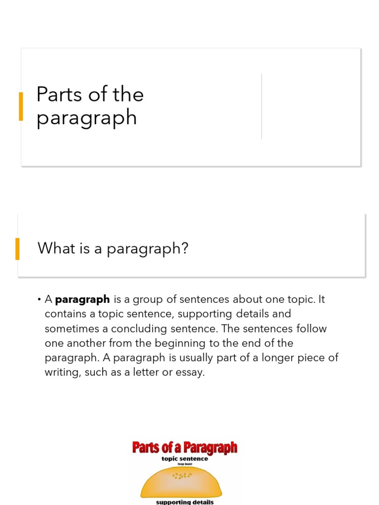 Parts of Paragraph PDF | PDF