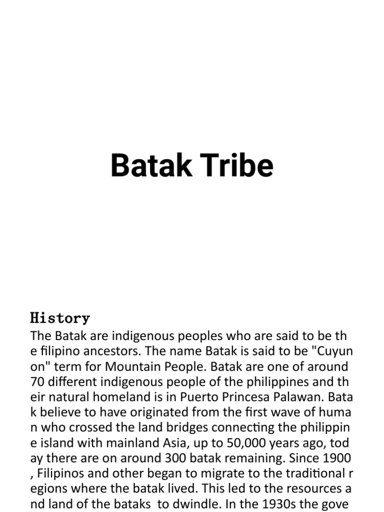 Batak Tribe | PDF | Ethnic Groups