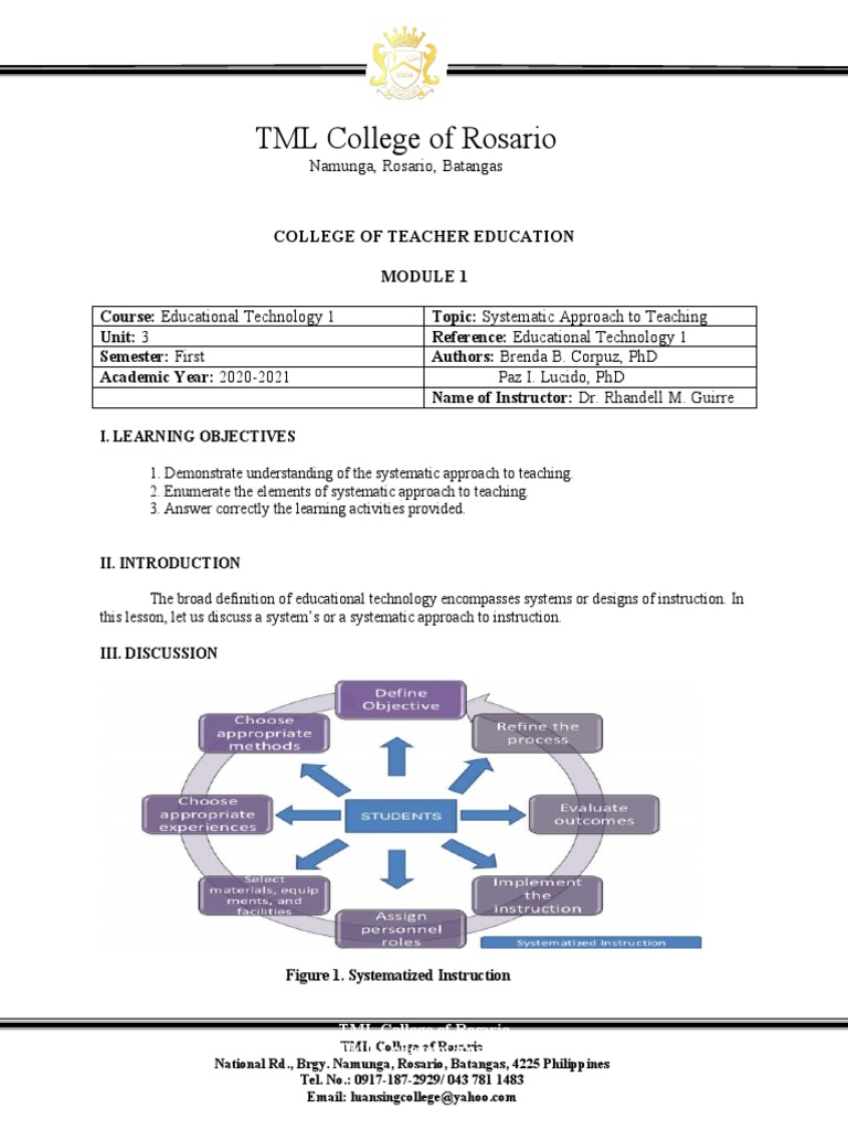 Sample Module For CTE | PDF | Teaching Method | Teachers