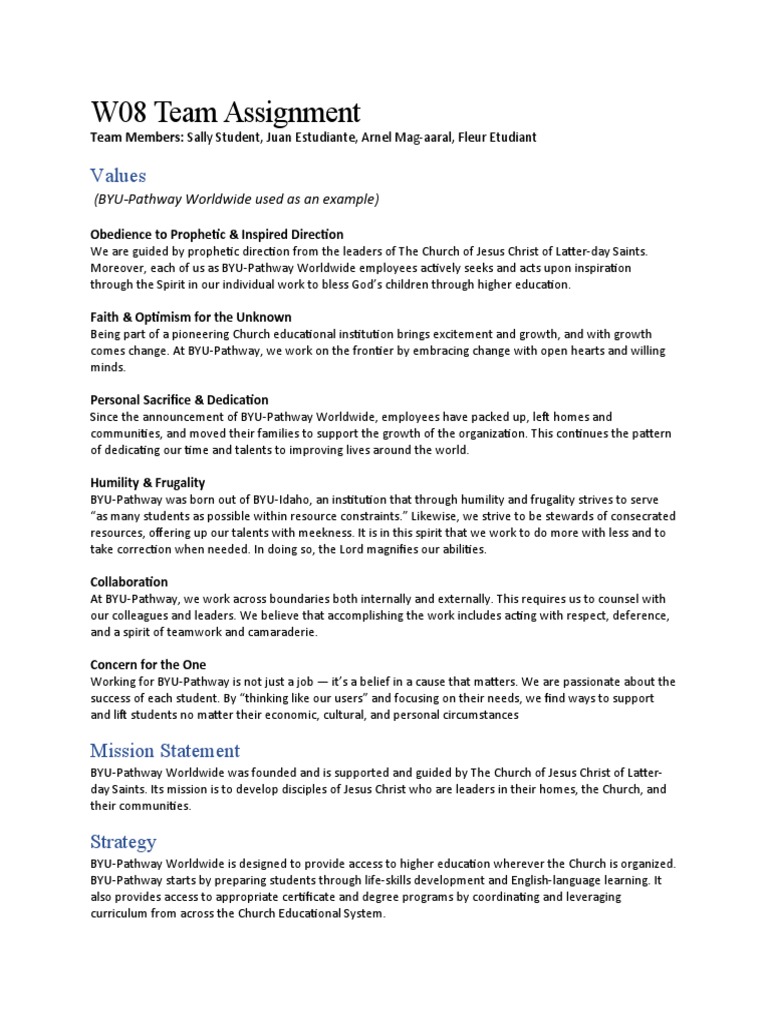 pc102 Document w08TeamAssignmentExample (Original) | PDF | Prophecy ...