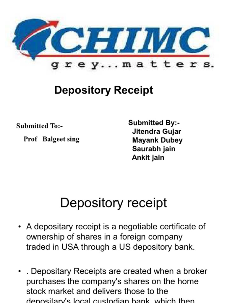 Depository Receipts | PDF | American Depositary Receipt | Economies