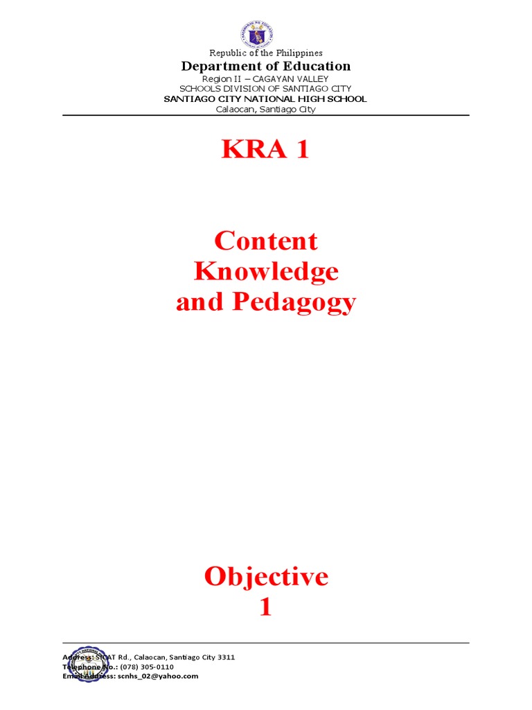 KRA's Objectives MOV's New Template | PDF | Educational Assessment ...