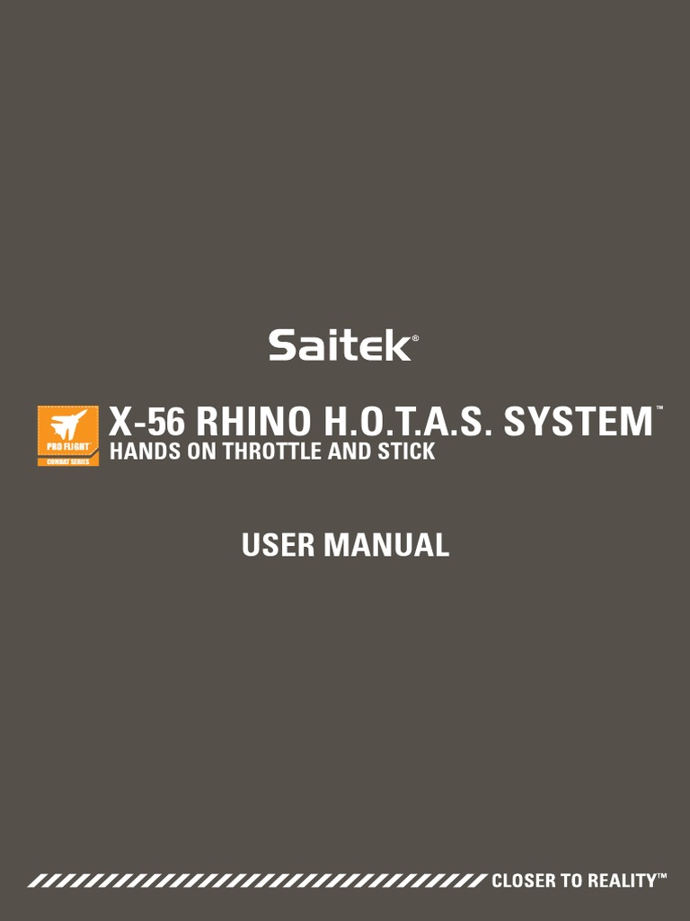 X-56 Rhino H.O.T.A.S. System: User Manual | PDF | Icon (Computing ...