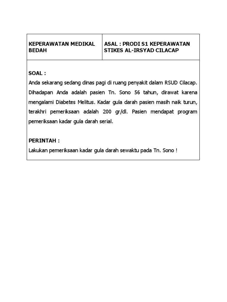 Soal OSCA GDS | PDF