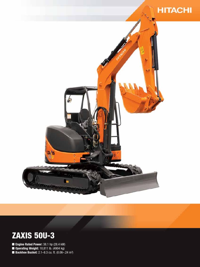 ZAXIS 50U-3: DKAZX50U3HT Page 1 | PDF | Vehicles | Manufactured Goods