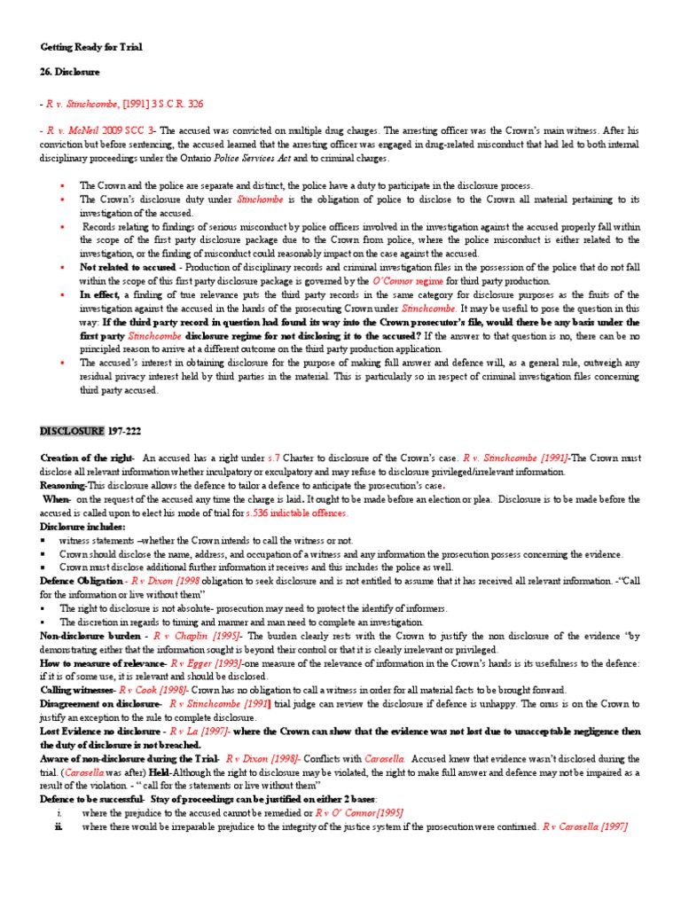 Trial and Procedure Canadian Law | PDF | Violence | Discovery (Law)