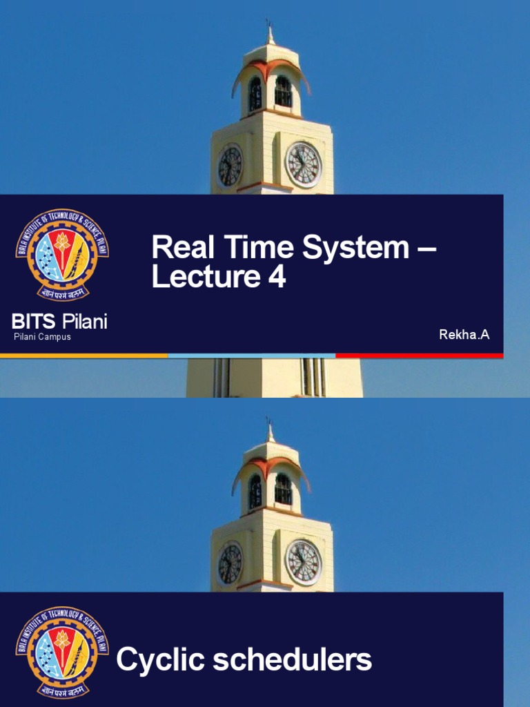 Real Time System - : BITS Pilani | PDF | Applied Mathematics ...