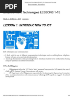 Empowerment-Technology-SHS - Q1 - Mod1 - ICT in The Context of Global Communication - Ver3 | PDF ...